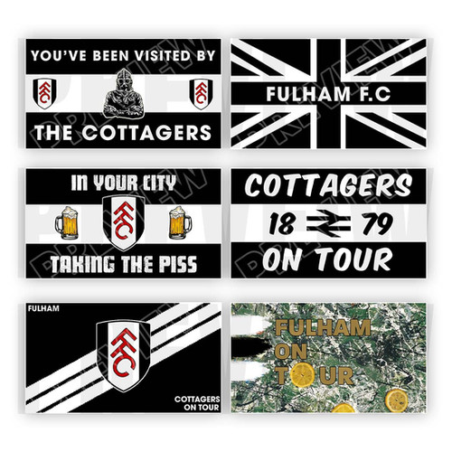 Fulham FC Bundle (Pack of 25,50,100) | Football Stickers