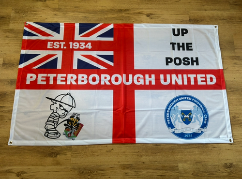 Peterborough United Flag - 5x3ft | Football Stickers
