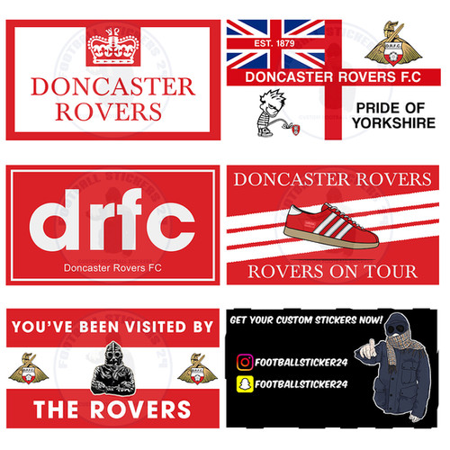 Doncaster Rovers Bundle (Pack of 25,50,100) | Football Stickers