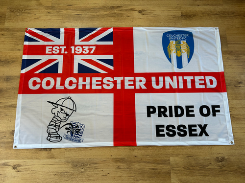 Colchester United Flag - 5x3ft | Football Stickers