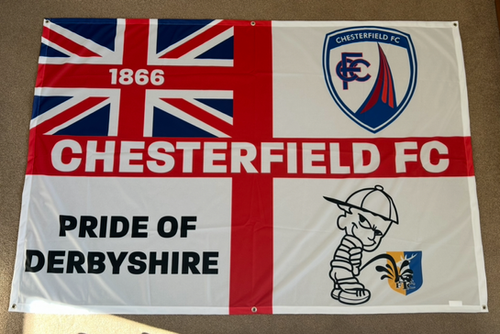 Chesterfield Town Fc Flag - 6x4ft | Football Stickers