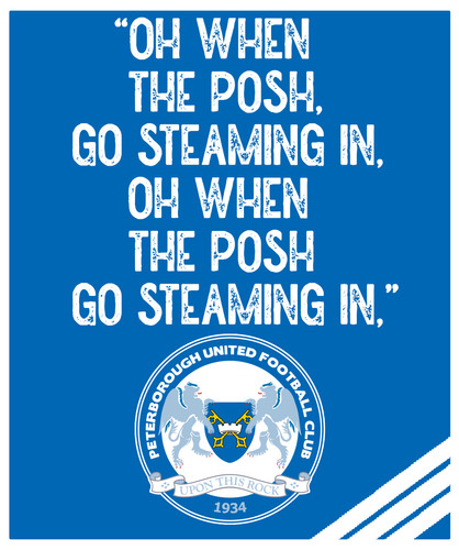 Peterborough WHEN THE POSH | Football Stickers
