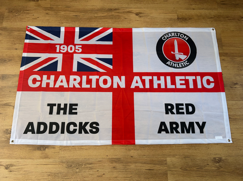 Charlton Athletic Flag - 5x3ft | Football Stickers