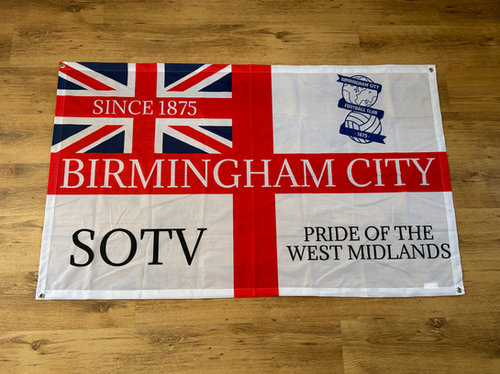 Birmingham City Flag - 5x3ft | Football Stickers