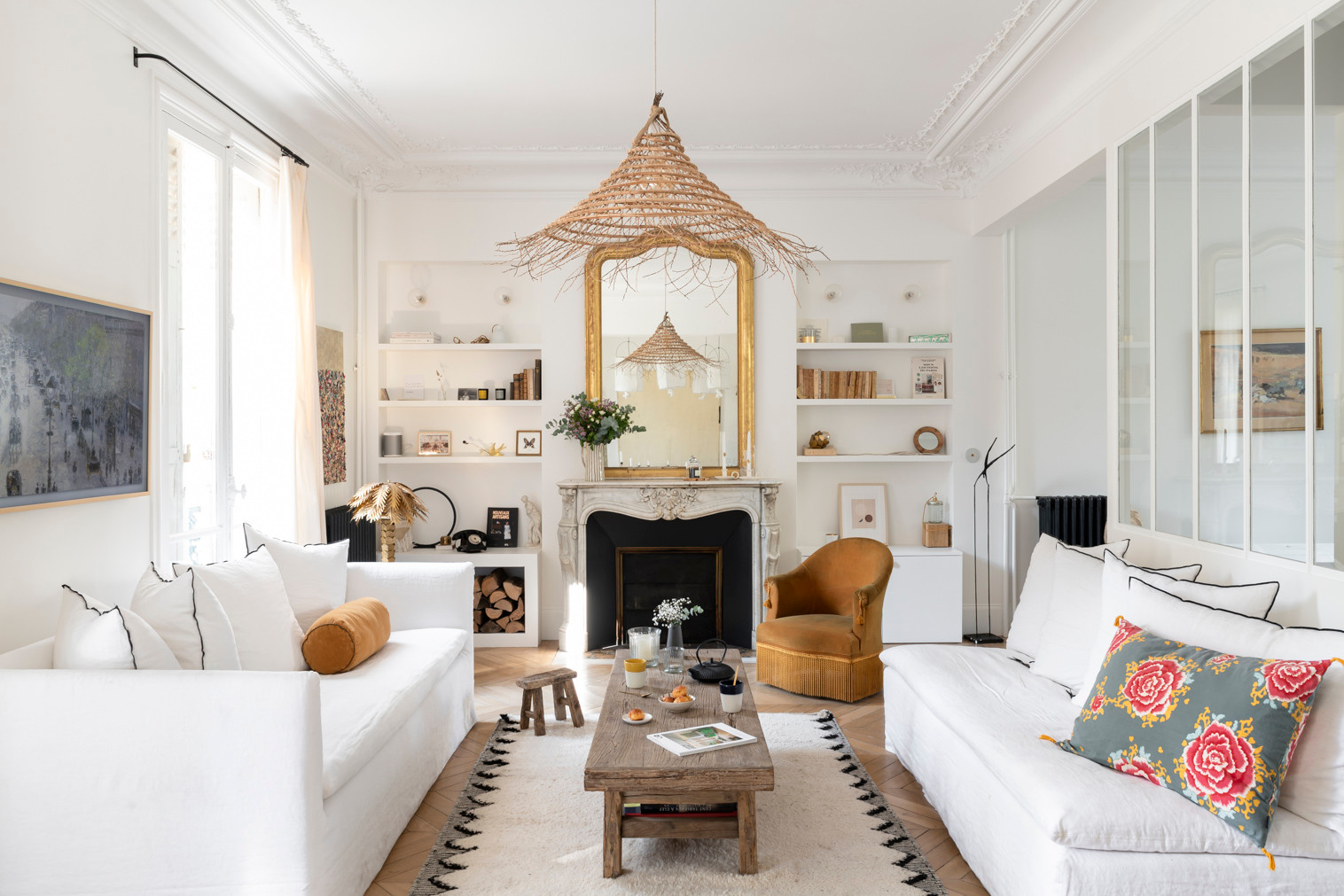 Salon (c) Amandine & Jules | Maison Déroulède 200m2 Bois Colombes