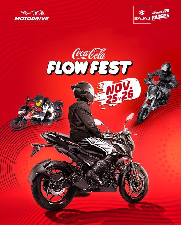Los motores de BAJAJ llegan al COCA-COLA FLOW FEST