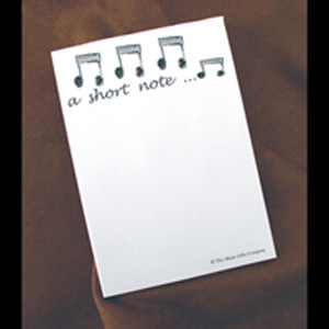 A Short Note Notepad | durhammusic