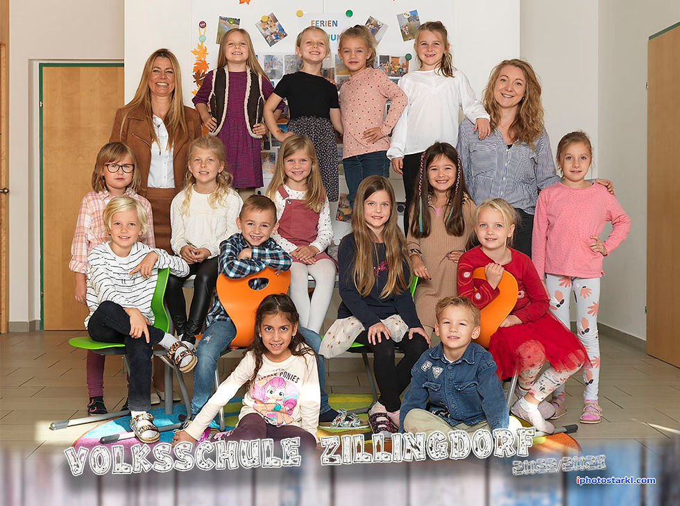 Die Klassen der Volksschule Zillingdorf