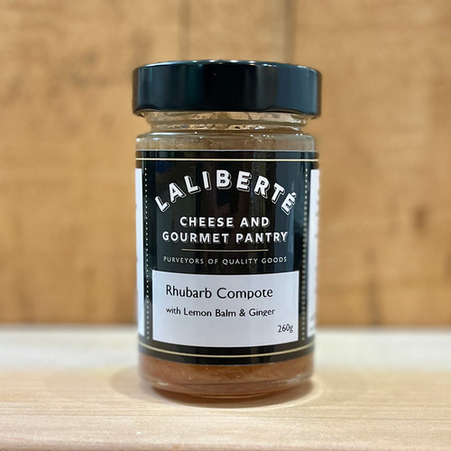 LLC Rhubarb Compote with Lemon Balm & Ginger | Laliberté Cheese