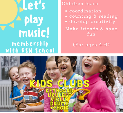 Instrument Clubs | Kingswood Surrey Music School | England