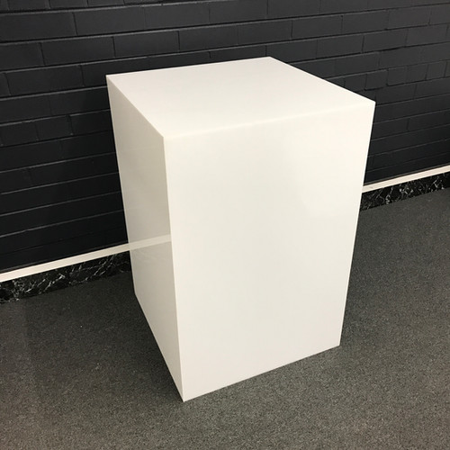 Extra Large White Square Plinth | Bentley and Bobbi