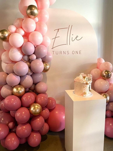 Pink Sail Arch Backdrop | Bentley and Bobbi