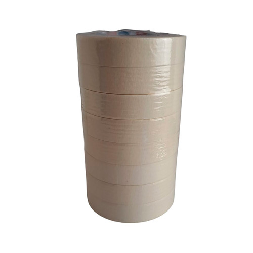 Cinta Maskin gruesa color crema 24mm, 40 Mts set de 8 Uni. | Casa Digital
