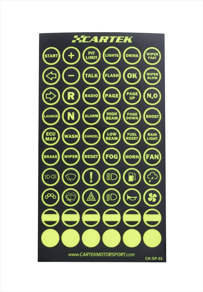 Sticker Sheet for Wireless Control System | JB Data Engineering