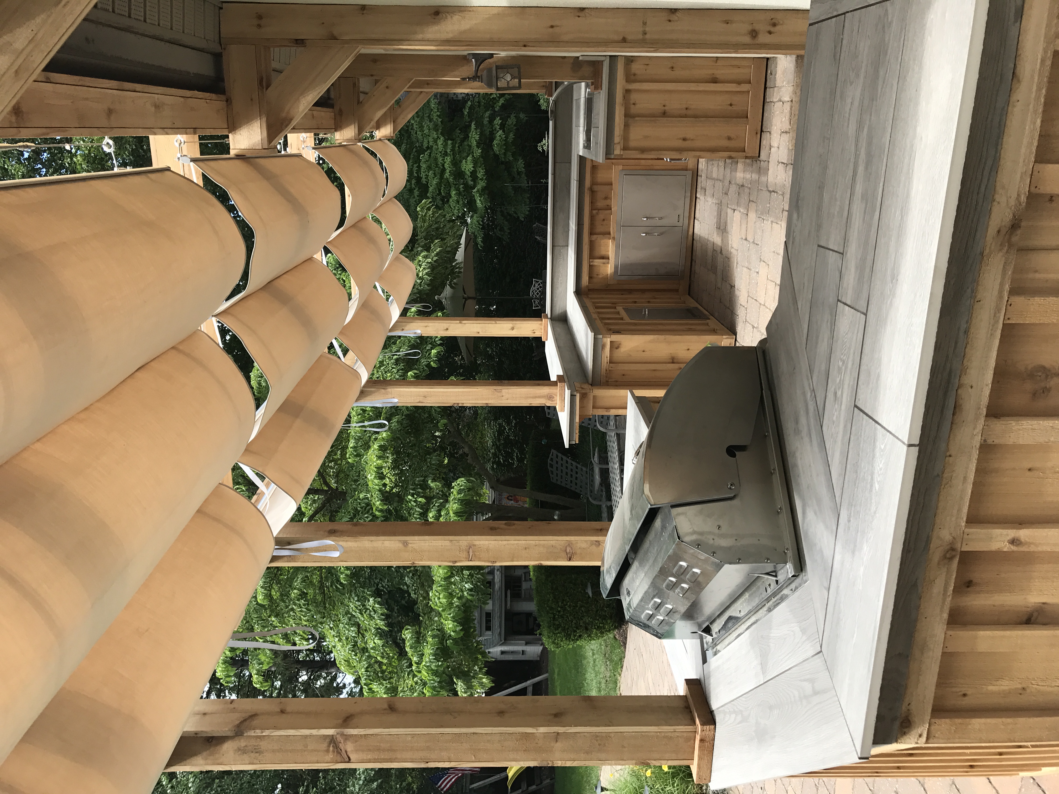 Infinity Canopy In Sunbrella Linen