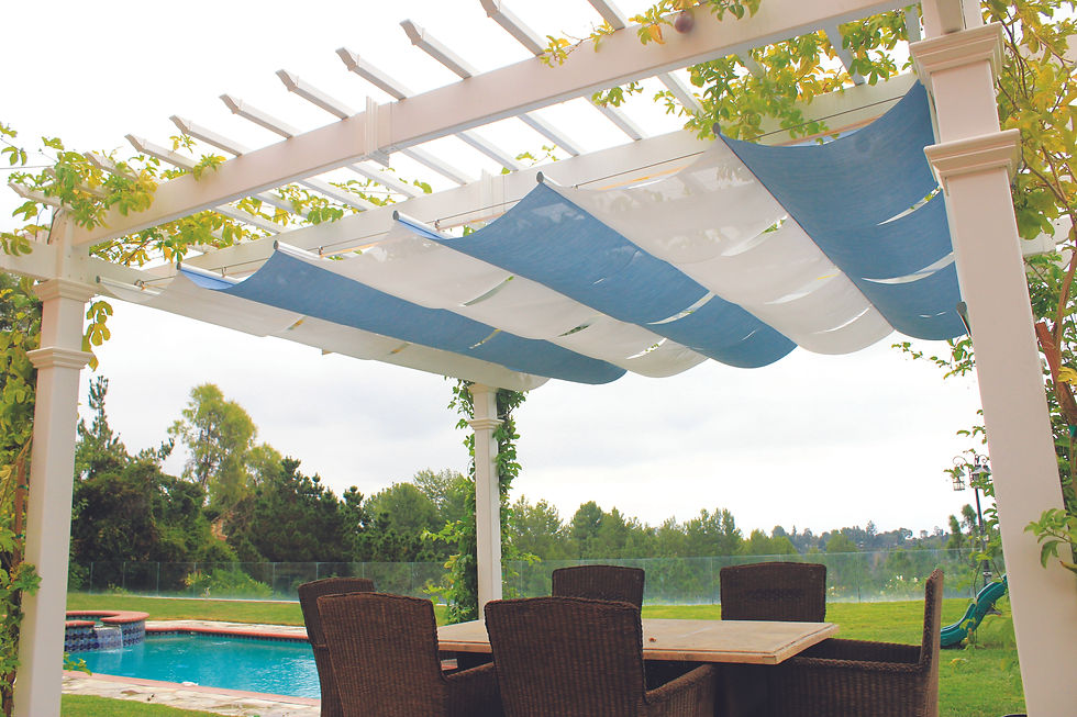 Infinity Canopy: Modular Slide on Wire Canopy