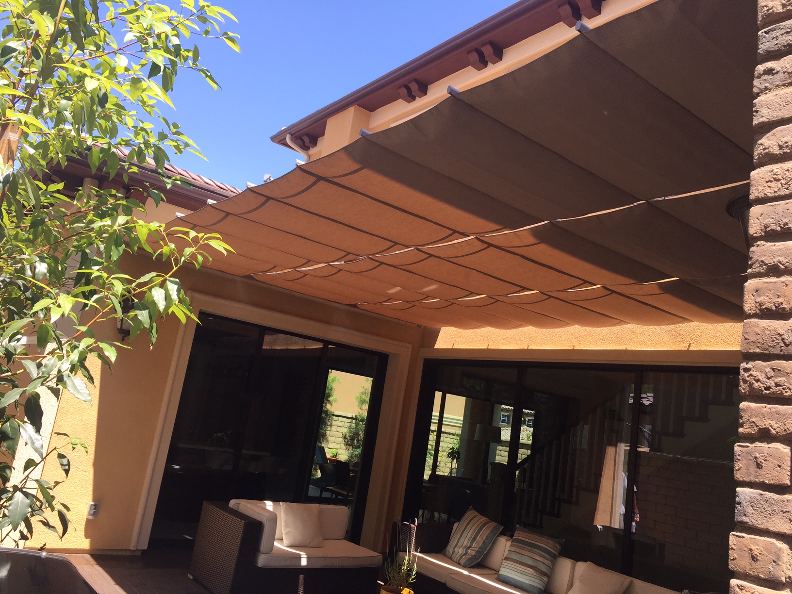 Infinity Canopy in Sunbrella Linen