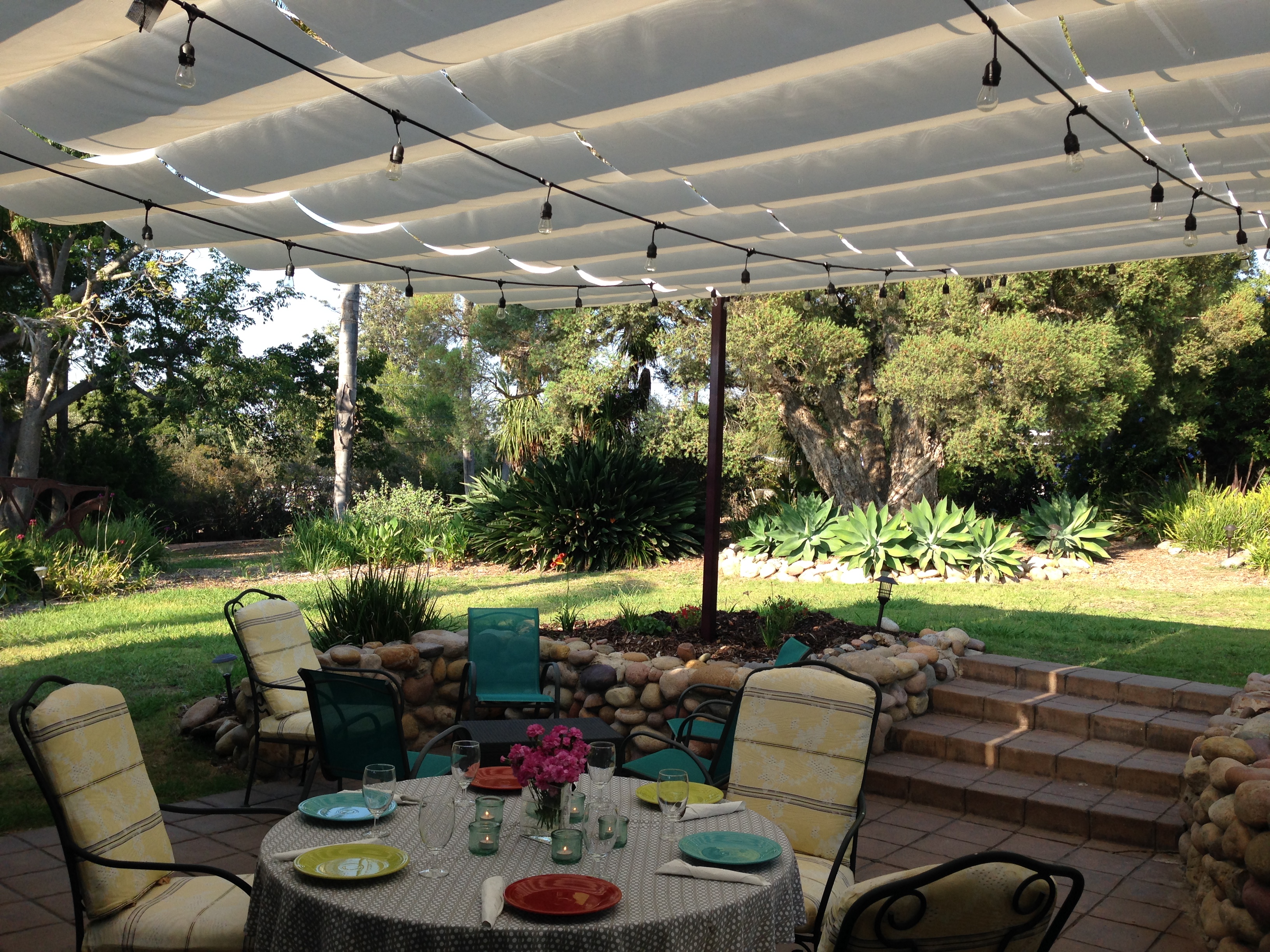 Infinity Canopy in Phifertex White