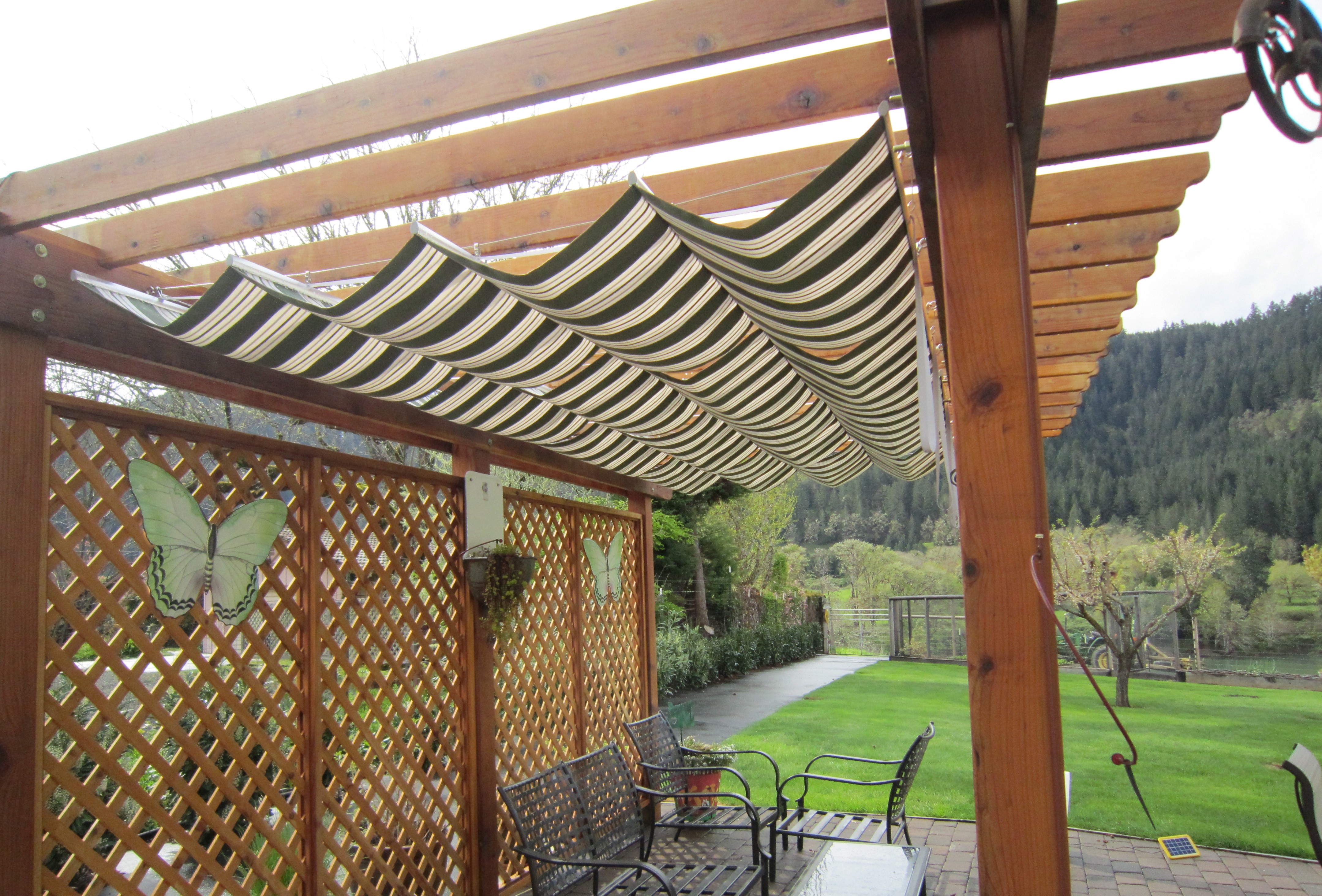 Infinity Canopy in Sunbrella Fern Classic