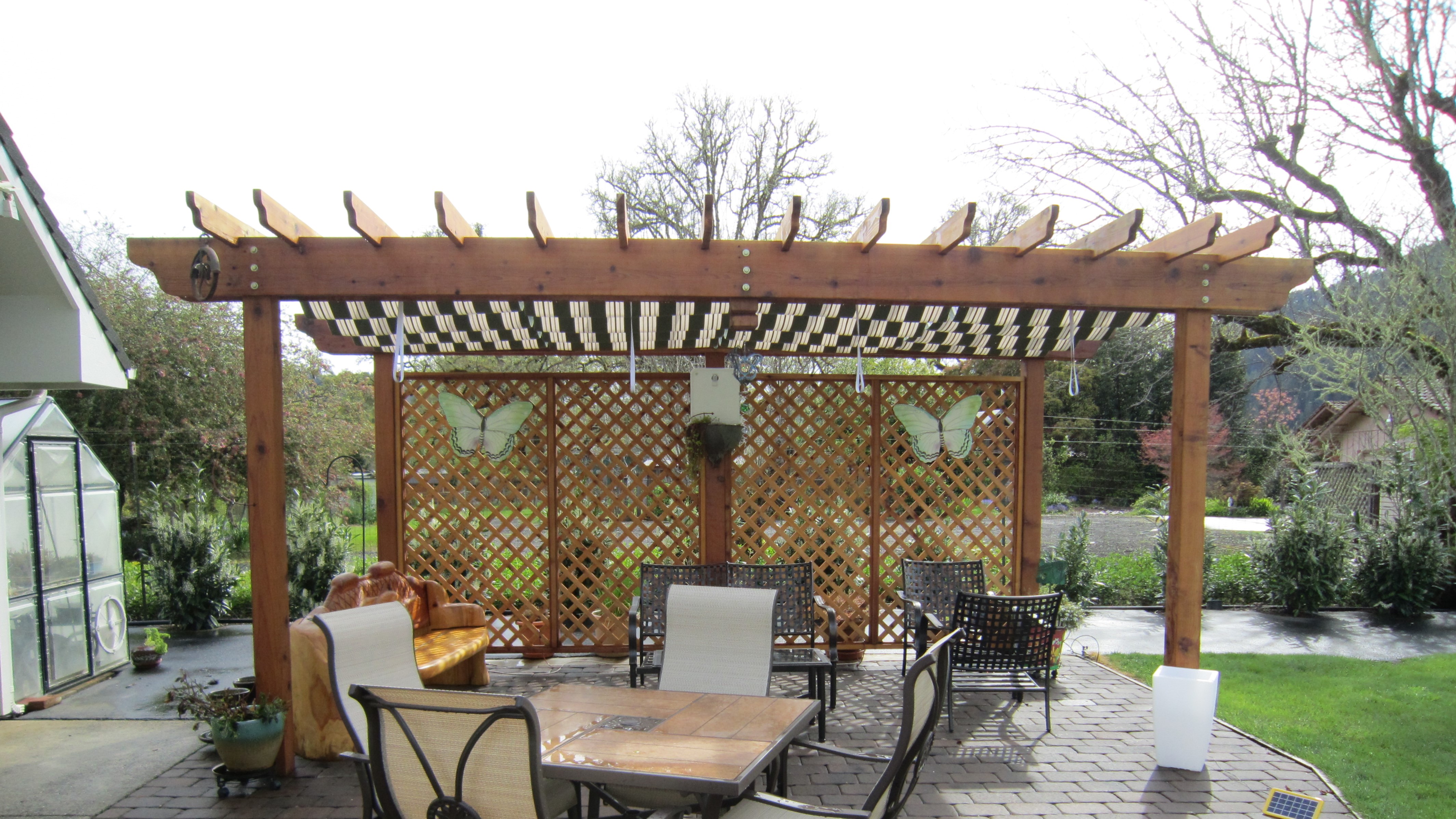 Infinity Canopy in Sunbrella Fern Classic