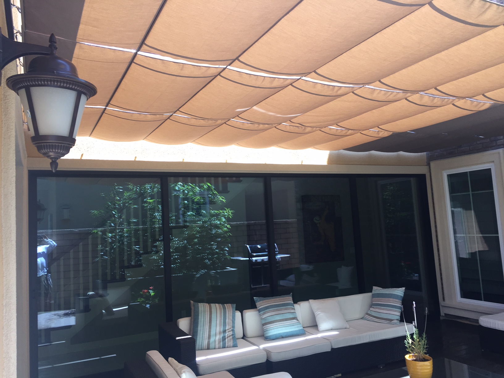 Infinity Canopy in Sunbrella Linen