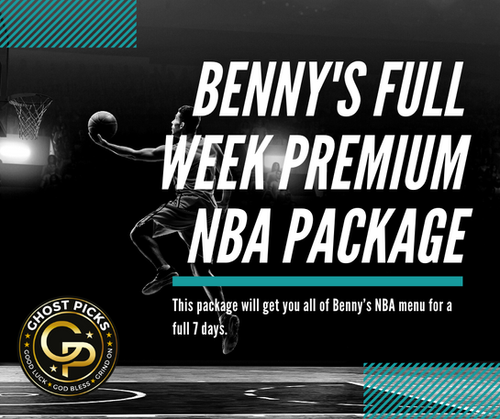 Benny's NBA Week Package | Ghost Picks