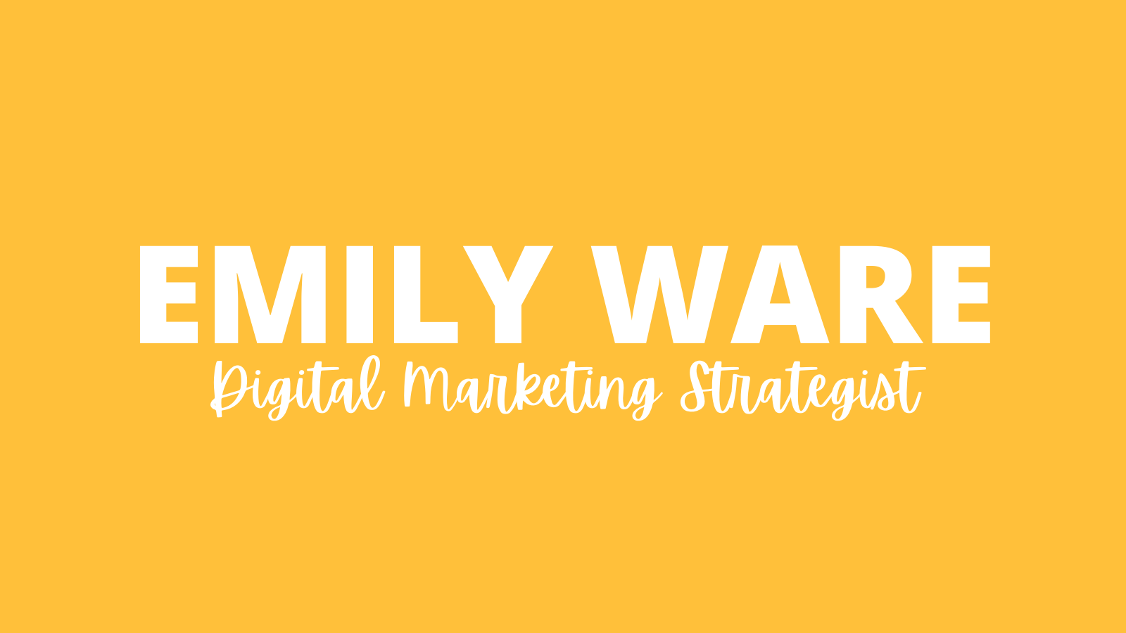 First Days | Emily Ware