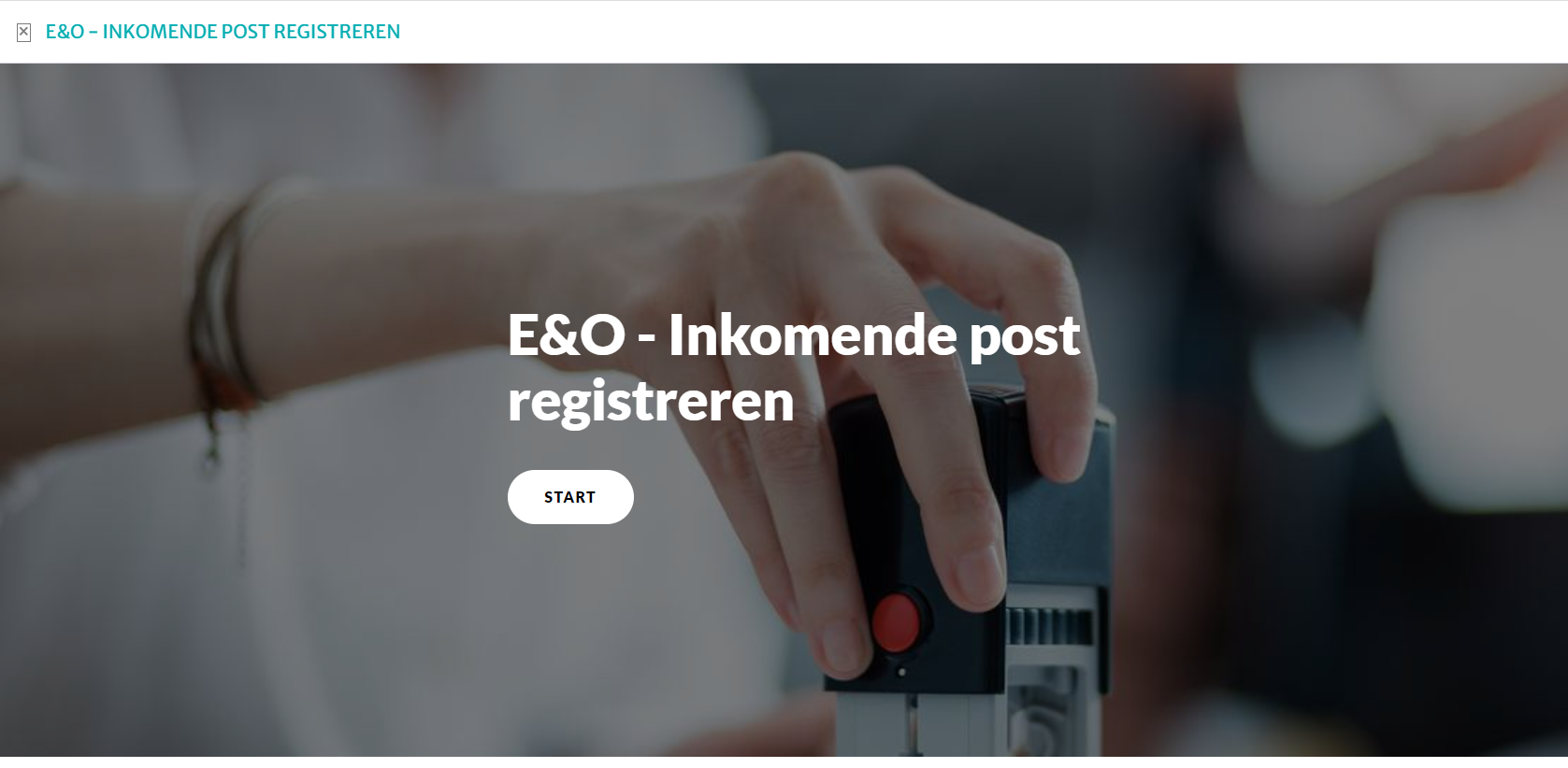 E&O - Inkomende post registreren