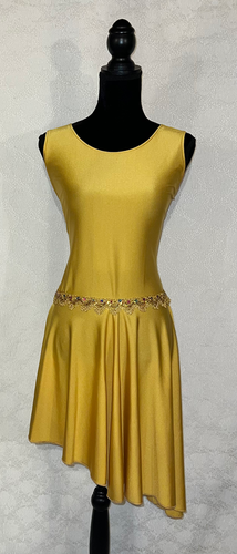 Gold Tank Overlay - Asymmetrical | Heavenly Stitches