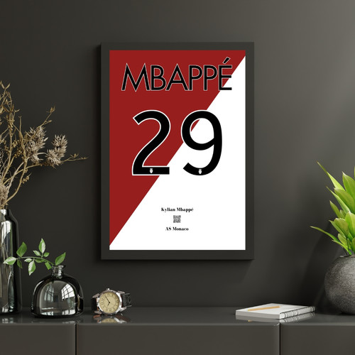 Kylian Mbappé Poster AS Monaco | Run Forest