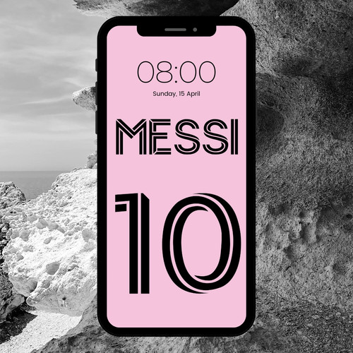 Leo Messi Inter Miami Phone Wallpaper | Run Forest