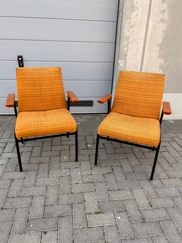 2x Sessel Polster midcentury Stuhl Armlehne 60er Polster DDR | Ulis ...