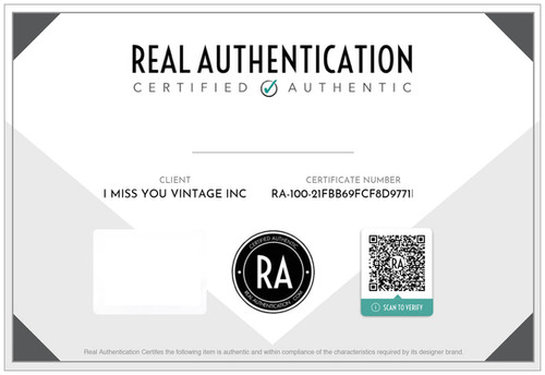 Certificate by real authentication | Vintage collection
