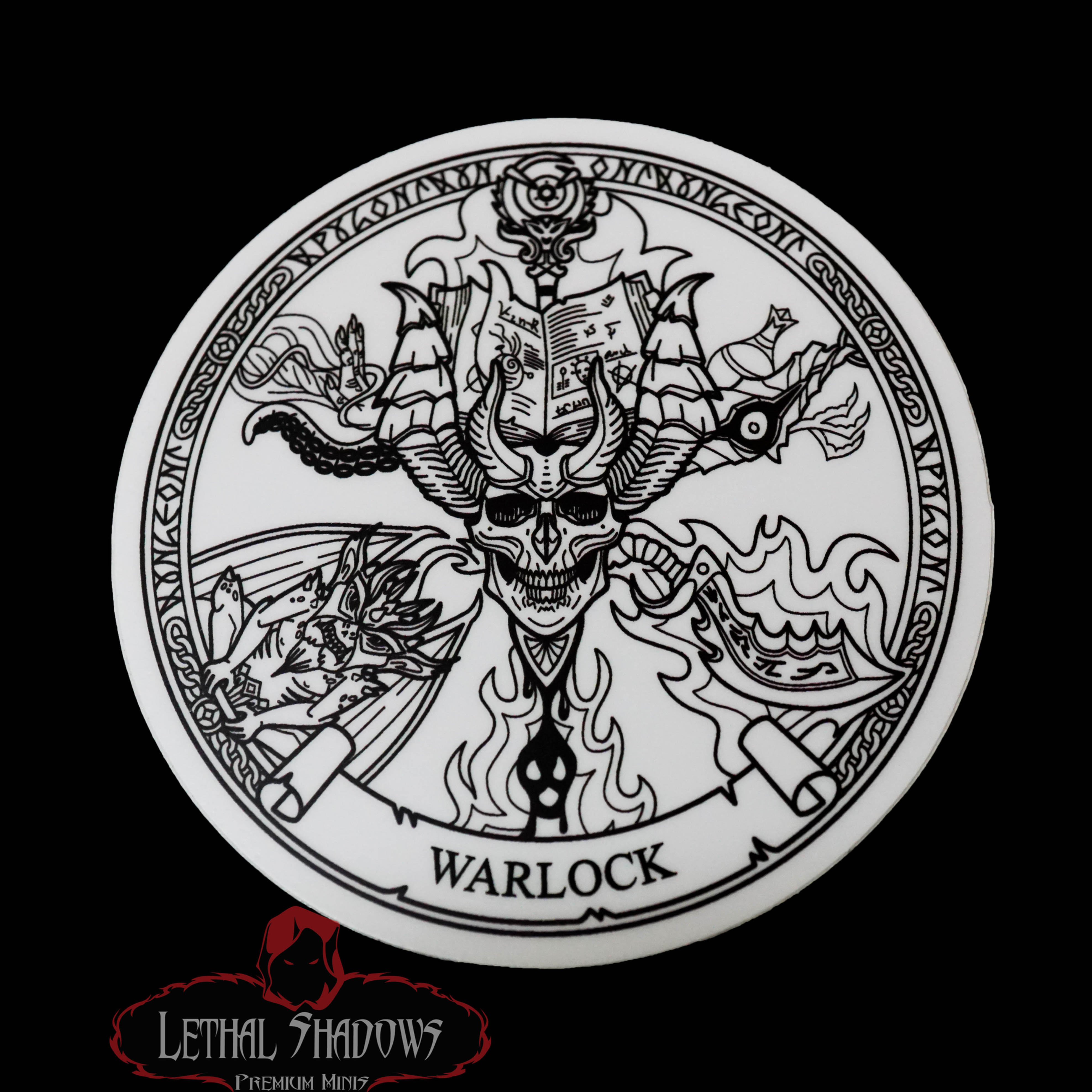 warlock-sticker-b-w