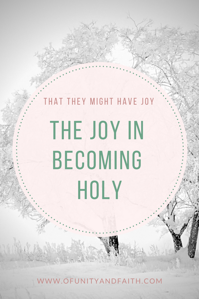 The Joy in Becoming Holy