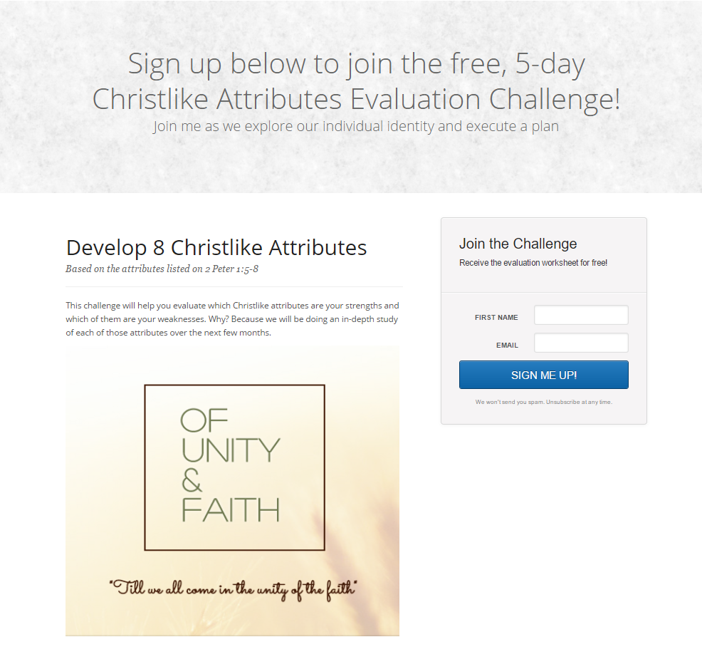 Eight Christlike Attributes for Our Spiritual Identity