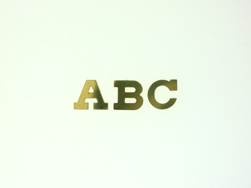8mm Plain Block Letters | Roger's Findings