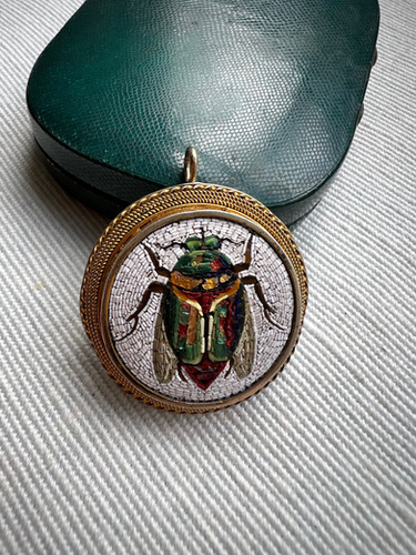 Micro Mosaic Scarab Pendant | Sian Harlowe