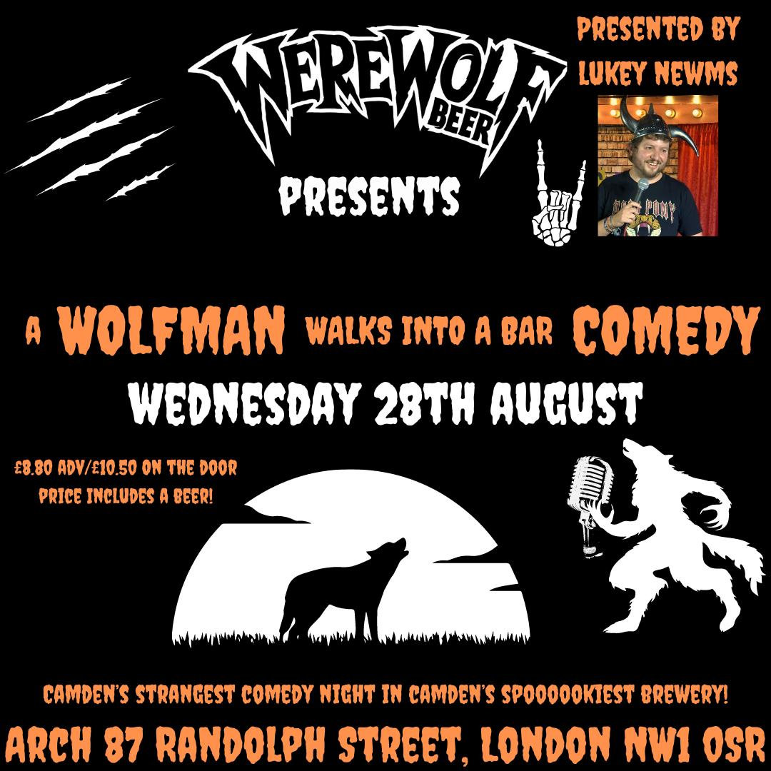 A Wolfman Walks Into a Bar - Comedy Night | Werewolf Beer