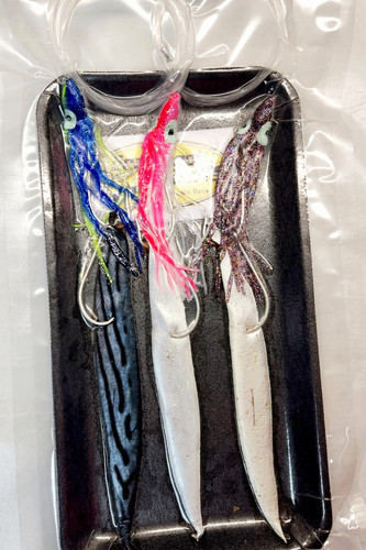 3pk Mono Rigged Bonito Strips | Sea Spook Baits