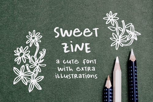 Sweet Zine Handwritten Font | Ana's fonts