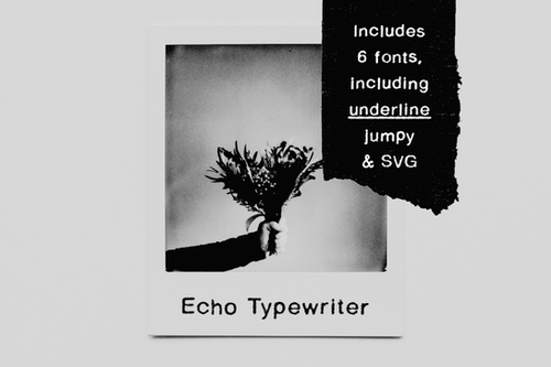 Echo Typewriter SVG Font | Ana's fonts