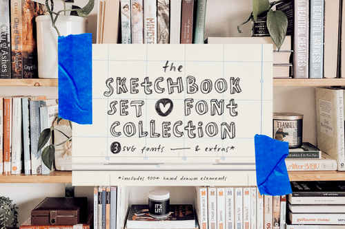Sketchbook Set Font Collection | Ana's fonts