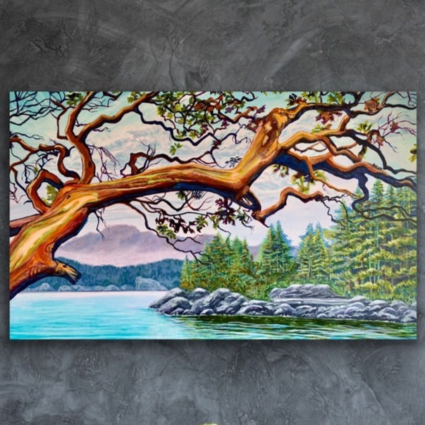 MADRONE TREE, LANDSCAPE PAINTING, WEST COAST ART | Lori Morris