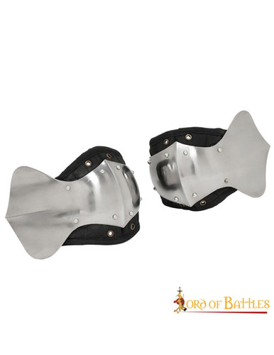 Medieval Knight Steel Couter with Padded Elbow | Revival Militaria