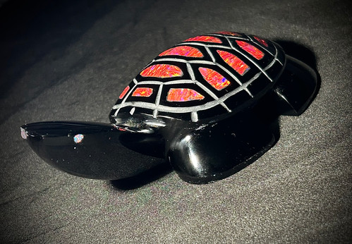 Orange obsidian Opal Turtle | Rosman Mineral Rocks