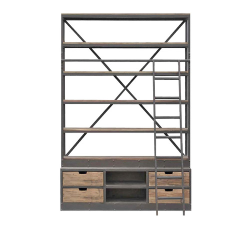 Industrial Library Unit w/Ladder | Rhapsody