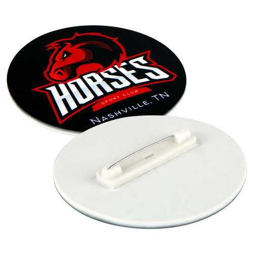 Sublimated Circle FRP Name Badges/Buttons | BentonTrophy