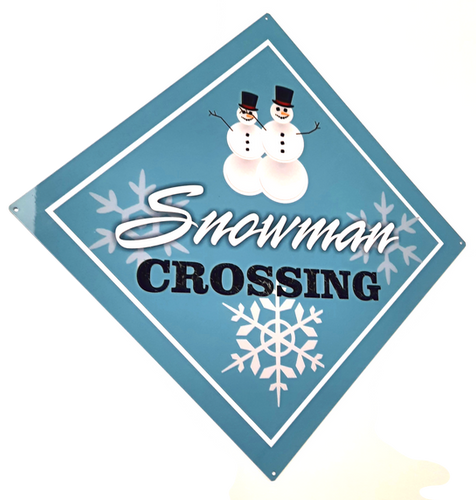 Snowman Crossing Signs | BentonTrophy