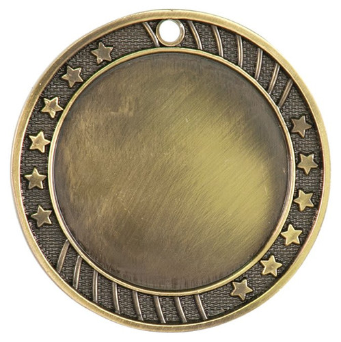 12 Star Custom Insert Medal | BentonTrophy